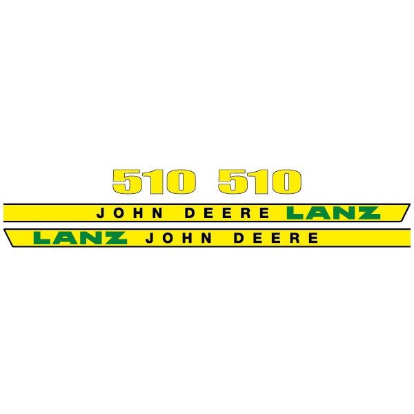 Decals and Emblems John Deere: Stickerset John Deere LANZ 510